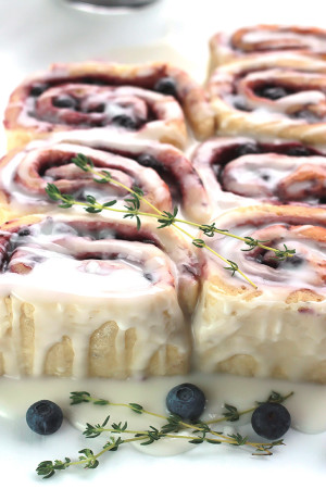 Lemon Thyme Blueberry Buns » The Whole Serving
