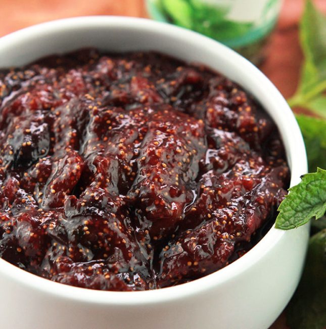 Easy Maple Fig Mint Jam » The Whole Serving